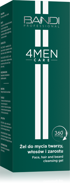 Face hair and beard cleansing gel – BANDI Cosmetics UK